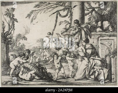 The Holy Family with Putti, 1640 Stock Photo - Alamy