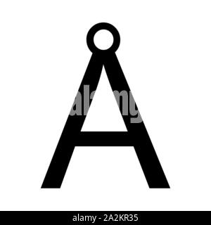 Angstrom Symbol illustration Stock Vector Image & Art - Alamy