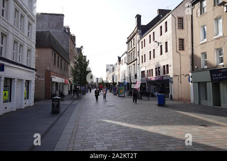 Perth High Street town center typical buildings Perthshire Scotland UK ...