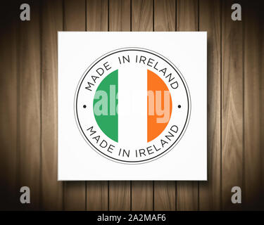 Closeup Ireland Flag Stock Photo - Alamy