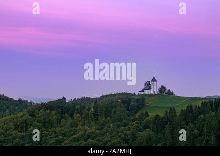 Europe, Slovenia, Upper Carniola, Kranj. The Church of Saint Ursula in ...