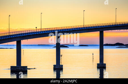 road bridge to sommaroy island, kvaloya, troms,tromso,norway Stock ...