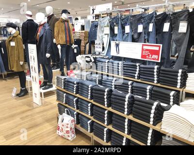 Photo shows the first Uniqlo casual clothing store in Belgium, which ...