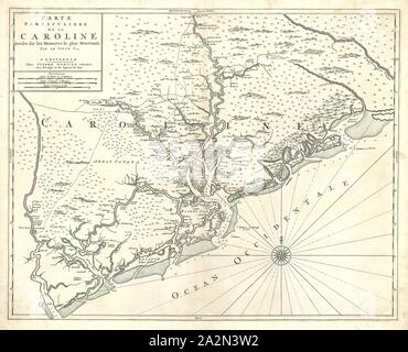 Map of Caroline Stock Photo - Alamy