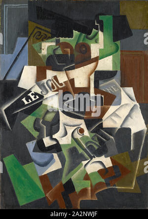 Journal et compotier (1917) Juan Gris (Spanish, 1887–1927 Stock Photo ...