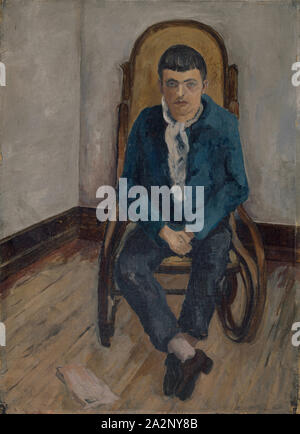 Portrait of the painter Walter Kurt Wiemken, oil on board, 58.5 x 46 cm ...