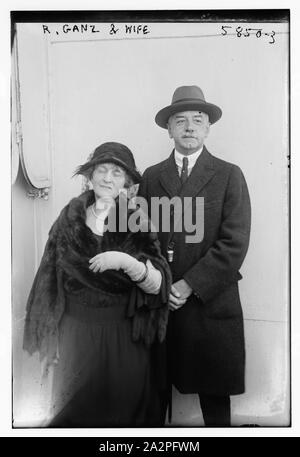 R. Ganz and wife Stock Photo - Alamy