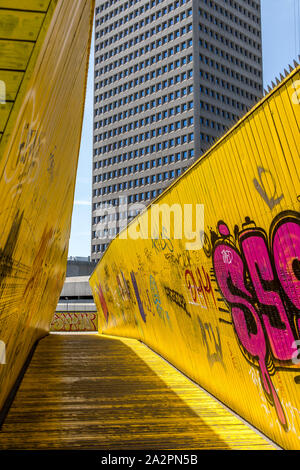 City centre of Rotterdam, Netherlands, Luchtsingel, 400 meter long ...