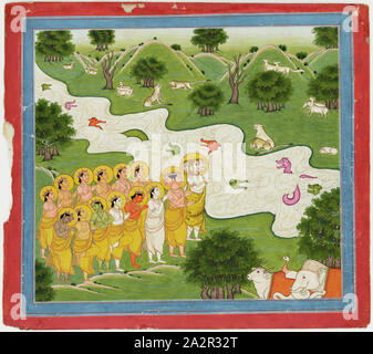 Unknown (Indian), Illustrations to Life of Dhurva Maharaj: #20 God ...