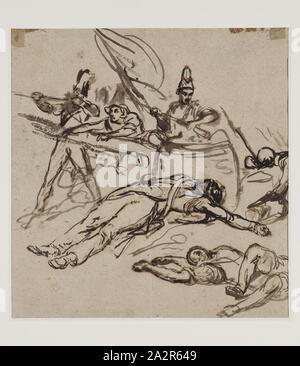 Denis Auguste Marie Raffet. Sheet of Sketches. 1829–1830. France ...