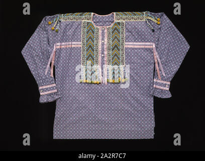 Potawatomi, Native American, Man's Shirt, ca. 1890, cotton, beads ...