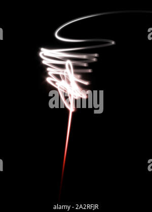 An abstract light scribble over black background Stock Photo - Alamy