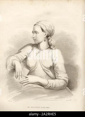 Slave from Abyssinia. Abyssinian slave girl in traditional clothing ...