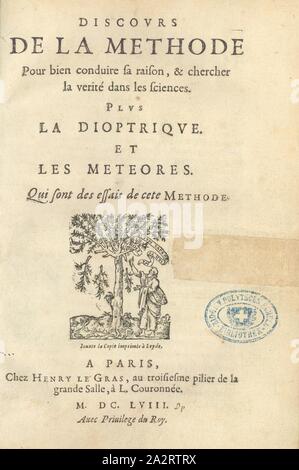 Descartes Discours de la Methode Stock Photo - Alamy