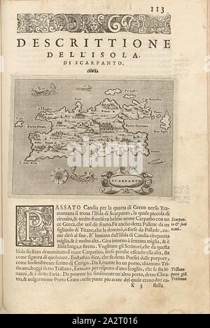 Map of Karpathos Stock Photo - Alamy