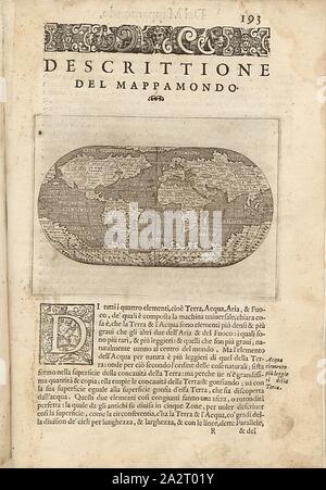 1590 map of the World Stock Photo - Alamy