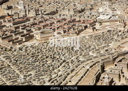 Holyland Model of Jerusalem scale model of the city of Jerusalem in the ...