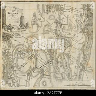 Plan of the Battle of Rossbach on November 5, 1757, Unknown, 1757 ...