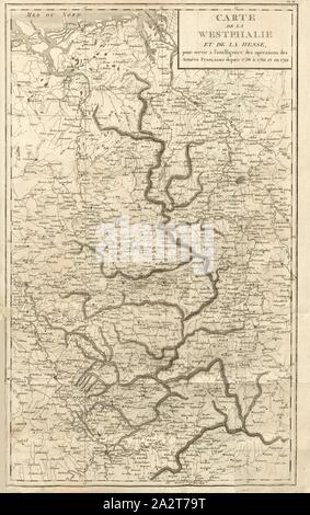 Map of Hesse Stock Photo - Alamy