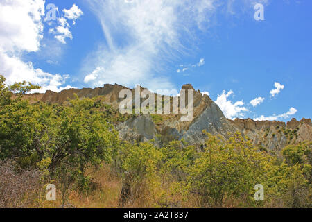Clay Cliffs in New Zealand Stock Photo - Alamy