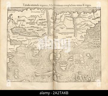16th century Map of Asia Stock Photo - Alamy