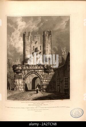 Micklegate Bar in York City Walls, Yorkshire, England, UK Stock Photo ...