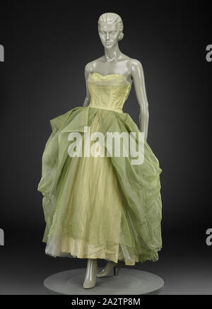 ball gown, Ceil Chapman, Designer (American, 1912-1979), 1958, silk ...