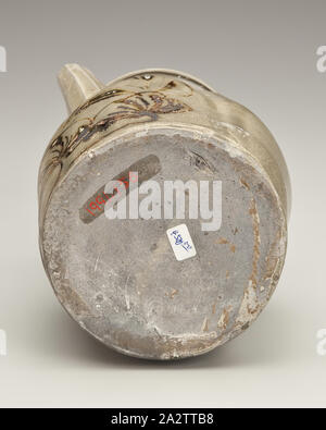 melon-shaped ewer with foliage design, Unknown, Tang dynasty, 800s ...