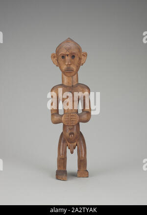 guardian figure, Fang people, late 19th century, wood, pigment, metal ...