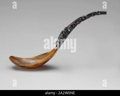 Ceremonial feast ladle with representation of crest legend, 1850-1885 ...