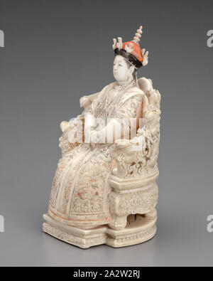 Seated Lady, ivory, 7-3/8 in., Asian Art Stock Photo - Alamy