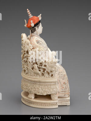 Seated Lady, ivory, 7-3/8 in., Asian Art Stock Photo - Alamy