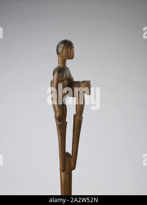 staff depicting a woman and baboon (udlwedlwe), Baboon Master (African ...