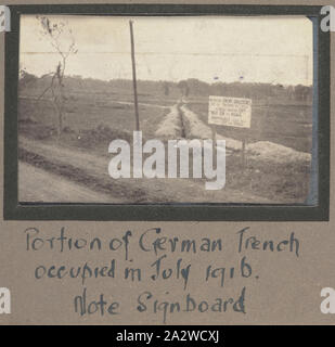 Photograph captured during World War I showcases a scene from the ...