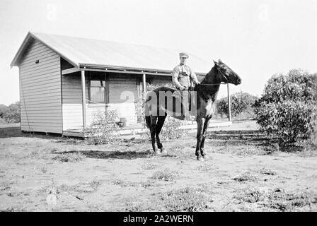 Negative - Dave Larkin on Soldier Settlement Bck, Kooloonong, Victoria ...