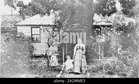 Negative - Little Bendigo, Ballarat, Victoria, 1935, Sluicing in ...