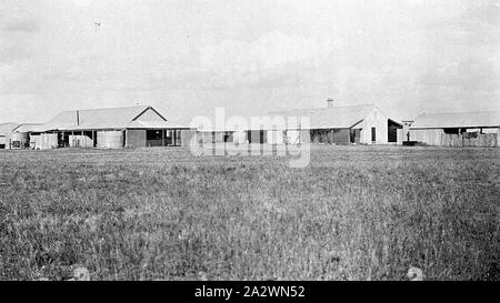 Negative - Outbuildings on 'Portland Downs' Station, Isisford District ...