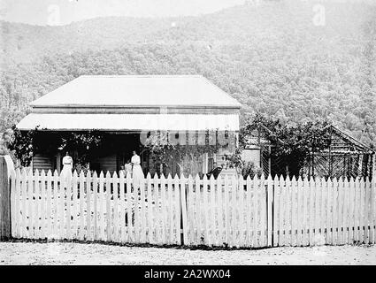 House with a Front Verandah, circa 1910, by Fred Brockett Stock Photo ...
