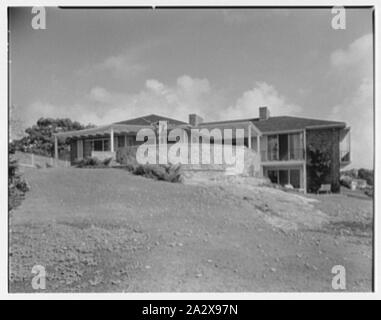 Richard Wheelwright, residence in Riverside, Connecticut. Exterior from ...