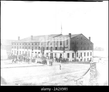 Richmond, Va. Front and side view of Libby Prison, Civil War ...