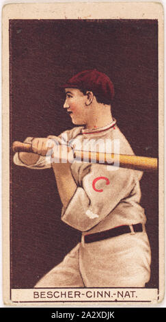 Robert Bescher, Cincinnati Reds, baseball card portrait Stock Photo - Alamy