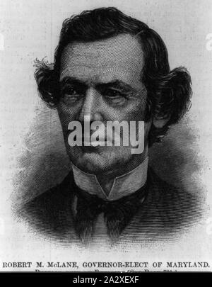 Robert Milligan McLane (1815-1898). 1900 illustration of the US ...