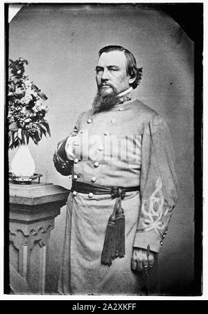 A portrait of Roger W. Hanson, a Confederate general during the ...