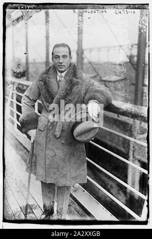 American-Italian actor Rudolph Valentino in the movie The Four Horsemen ...