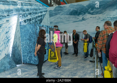 Cosplayers in line for protein bar with crikcets pieces made for ...