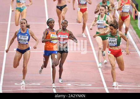 Shelby Houlihan, Sifan Hassan, Faith Kipyegon, Rababe Arafi. 1500 ...