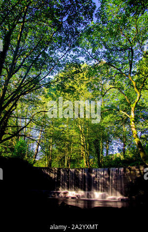 Waterfall at Magdale, Honley Stock Photo - Alamy