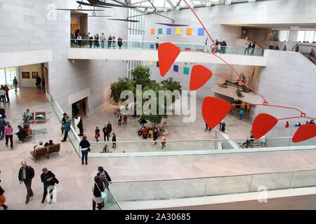 The atrium of the East Wing of the National Gallery, Washington, DC ...
