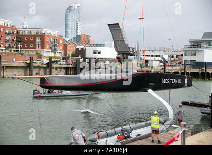 America's Cup team Ineos Team UK Christen and launch their second AC75 ...