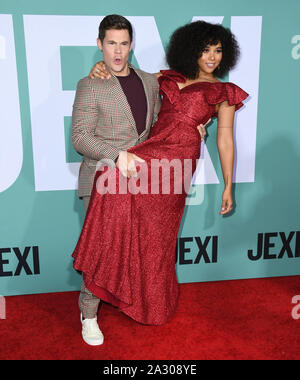 Adam DeVine, Alexandra Shipp at the "Jexi" Premiere at the Bruin ...